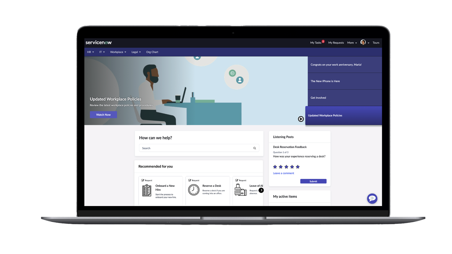 Introduction to Employee Center - ServiceNow Community